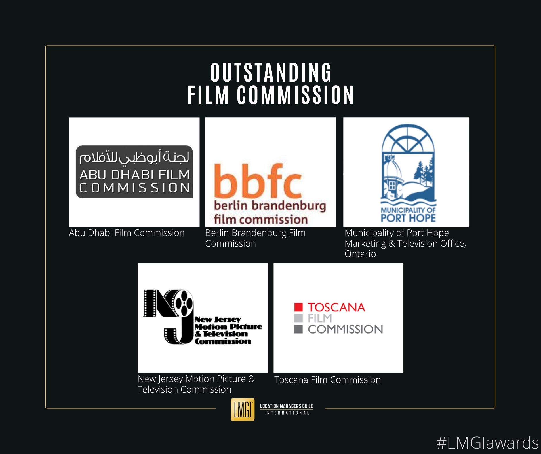 2020 AWARDS NOMINEES - Location Managers Guild International